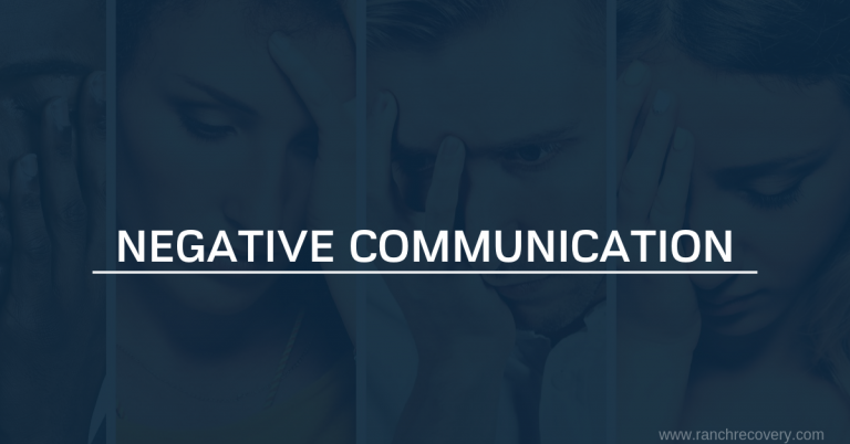Negative communication in Addiction and Recovery